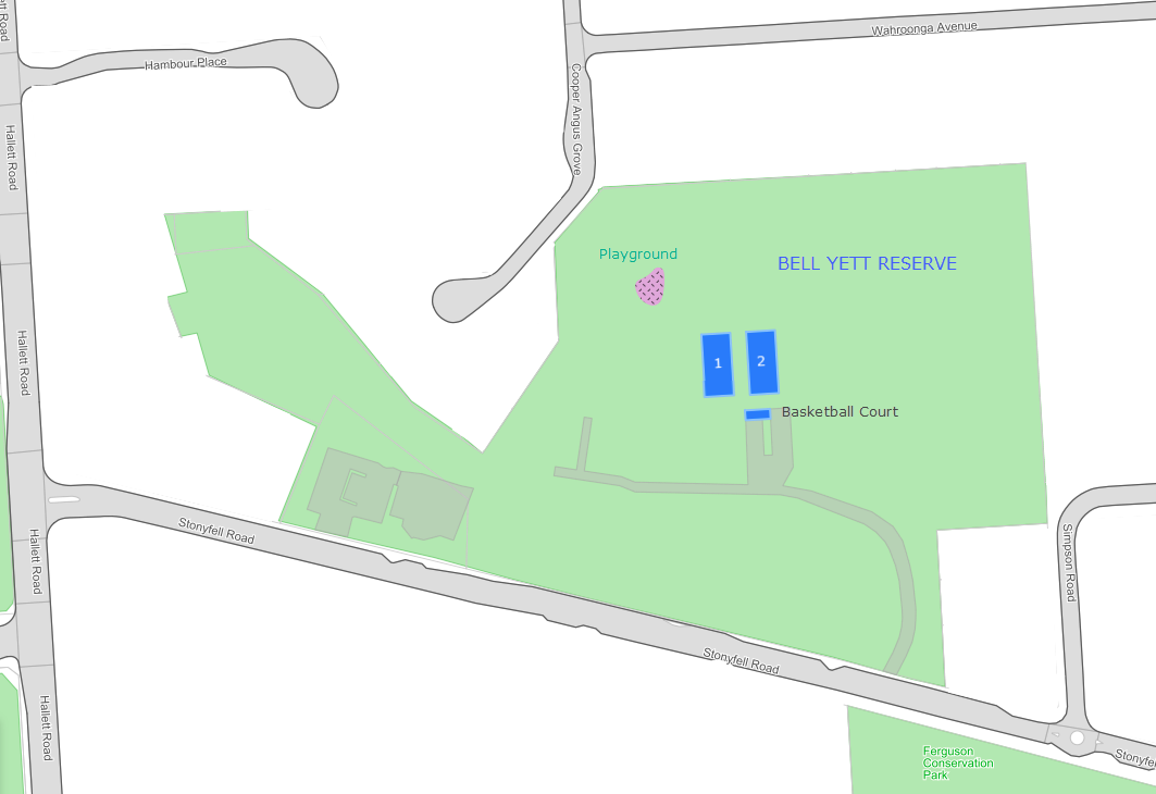 Bell Yett Reserve - Tennis Courts Details | Bookable City of Burnside
