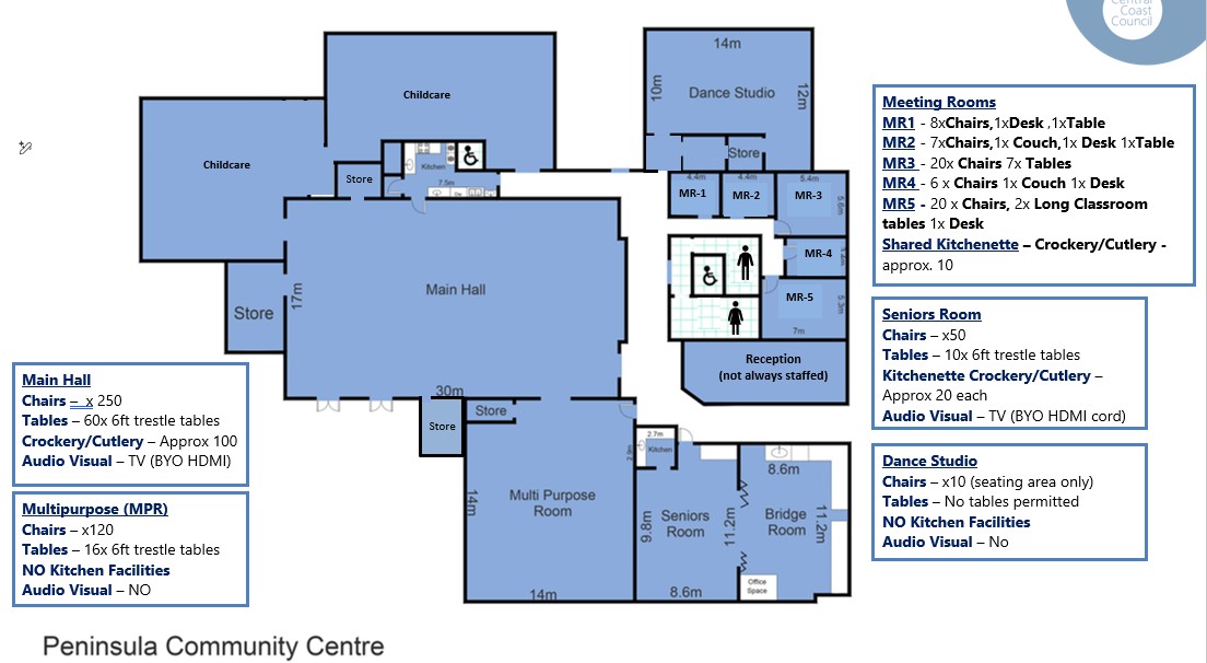 Peninsula Community Centre. Details | Bookable Central Coast Council